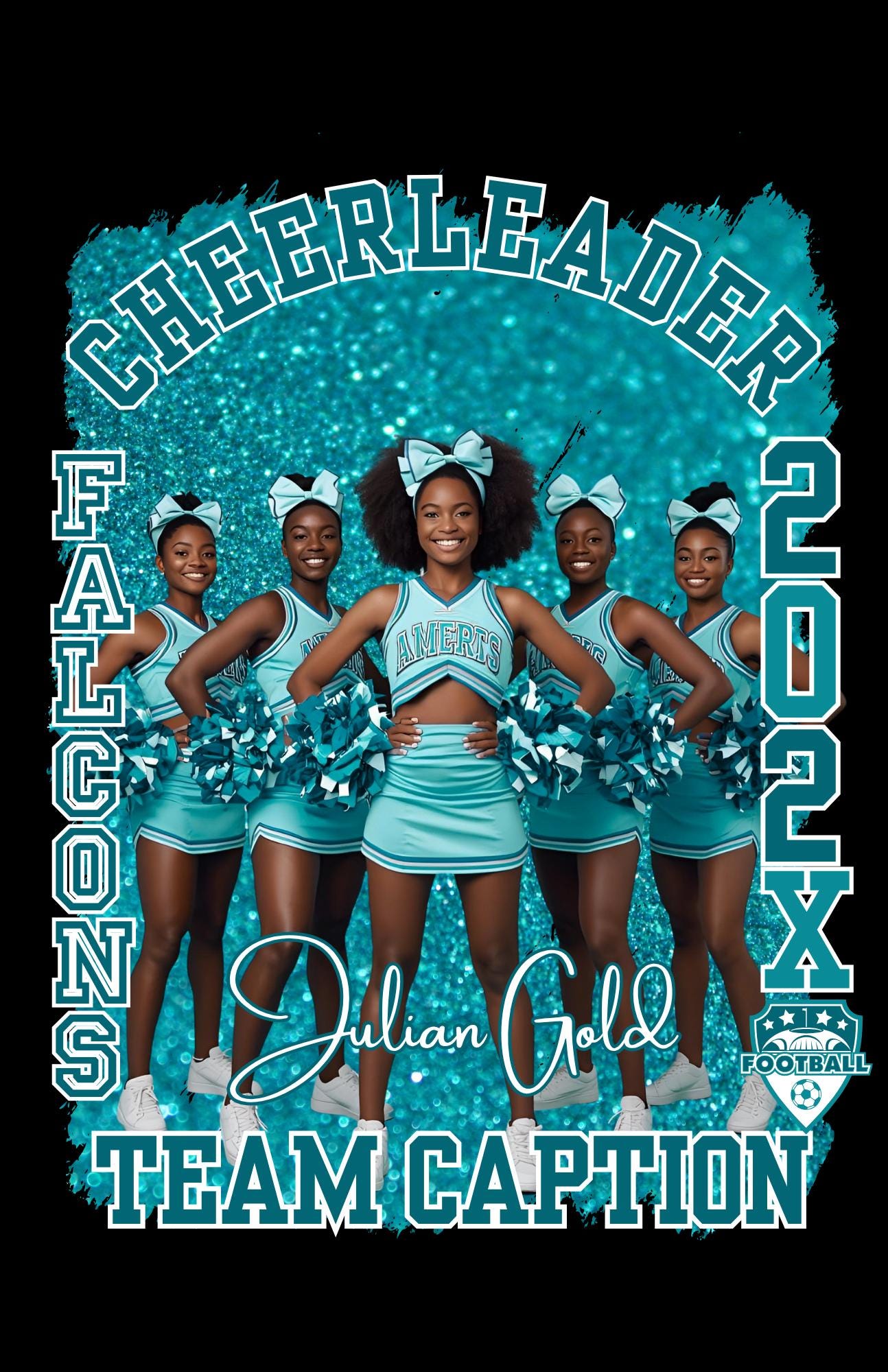 Cheerleading Canva Editable Template, Sports Photography Templates,40 ...