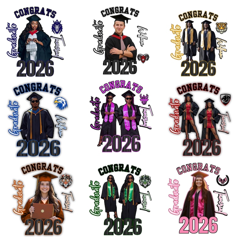 Class of 2026 Graduation Fan Template, Editable Canva Paddle (digital ...