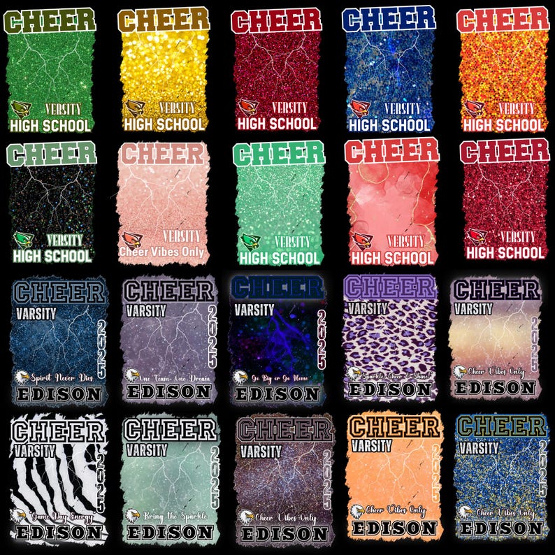 Cheerleading Canva Editable Template, Sports Photography Templates,40 ...