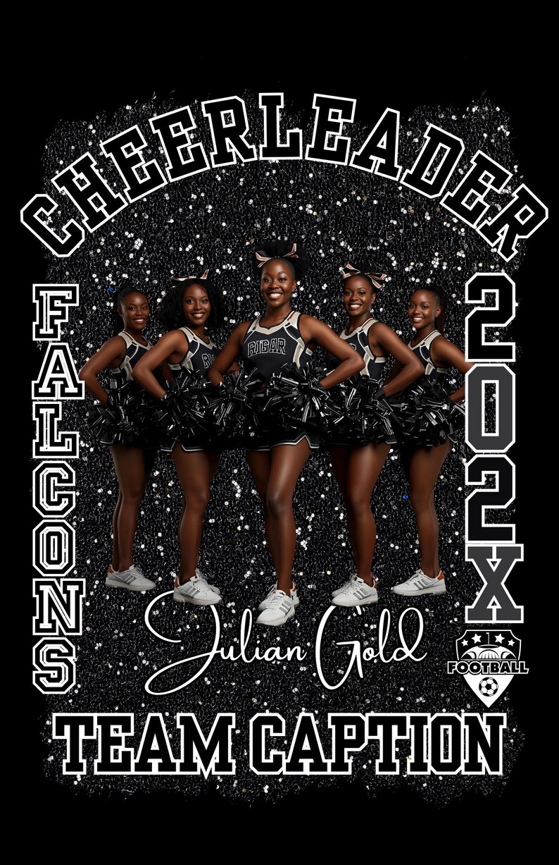 Cheerleading Canva Editable Template, Sports Photography Templates,40 ...