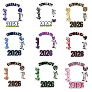 Class of 2026 Graduation Fan Template, Editable Canva Paddle (digital ...