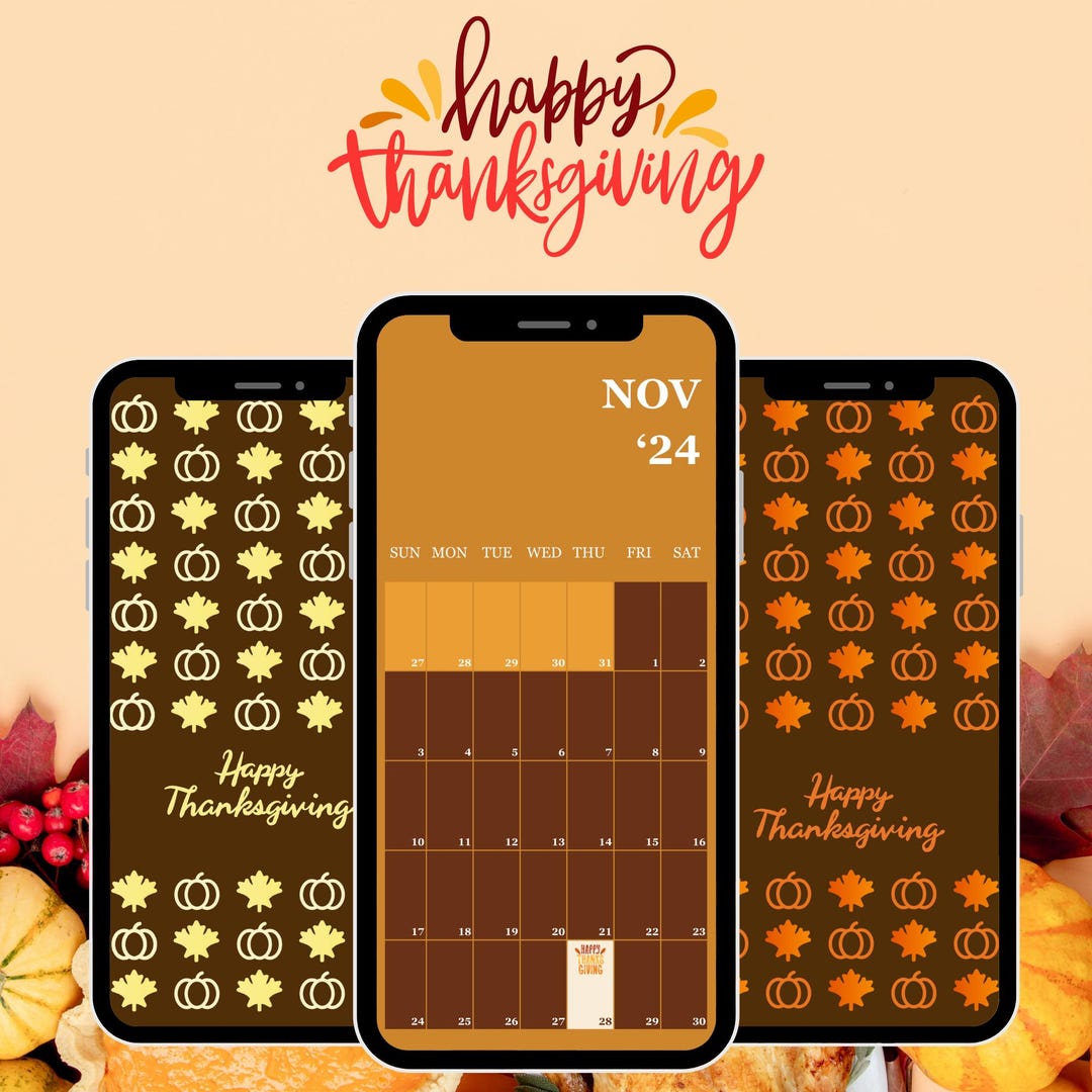 IPhone 16 Wallpaper for Thanksgiving, Thanksgiving iPhone Walpaper ...