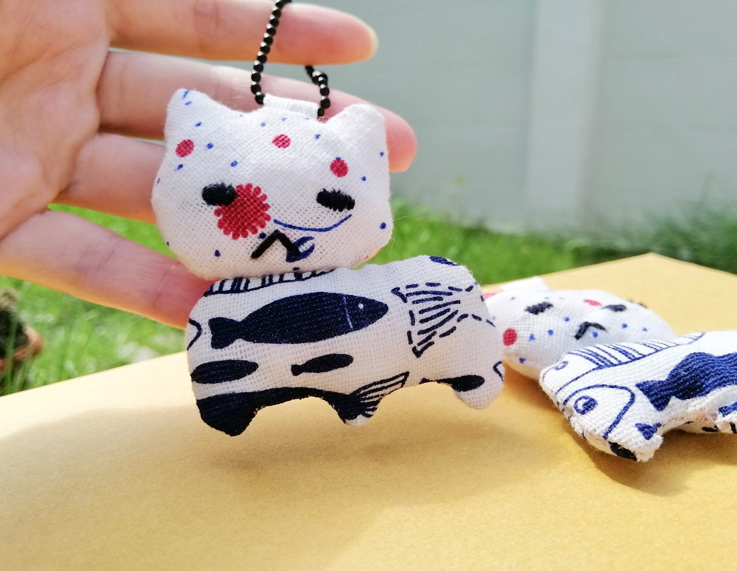 Handmade Plush Toy: Plushie Keychain / Adorable Cat Keychain ...