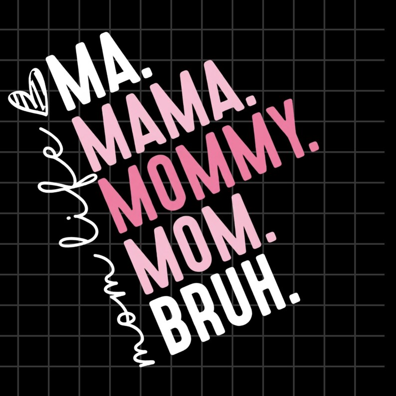 Formerly Mom Known as Mommy PNG Bundle Funny Motherhood Quote Design ...