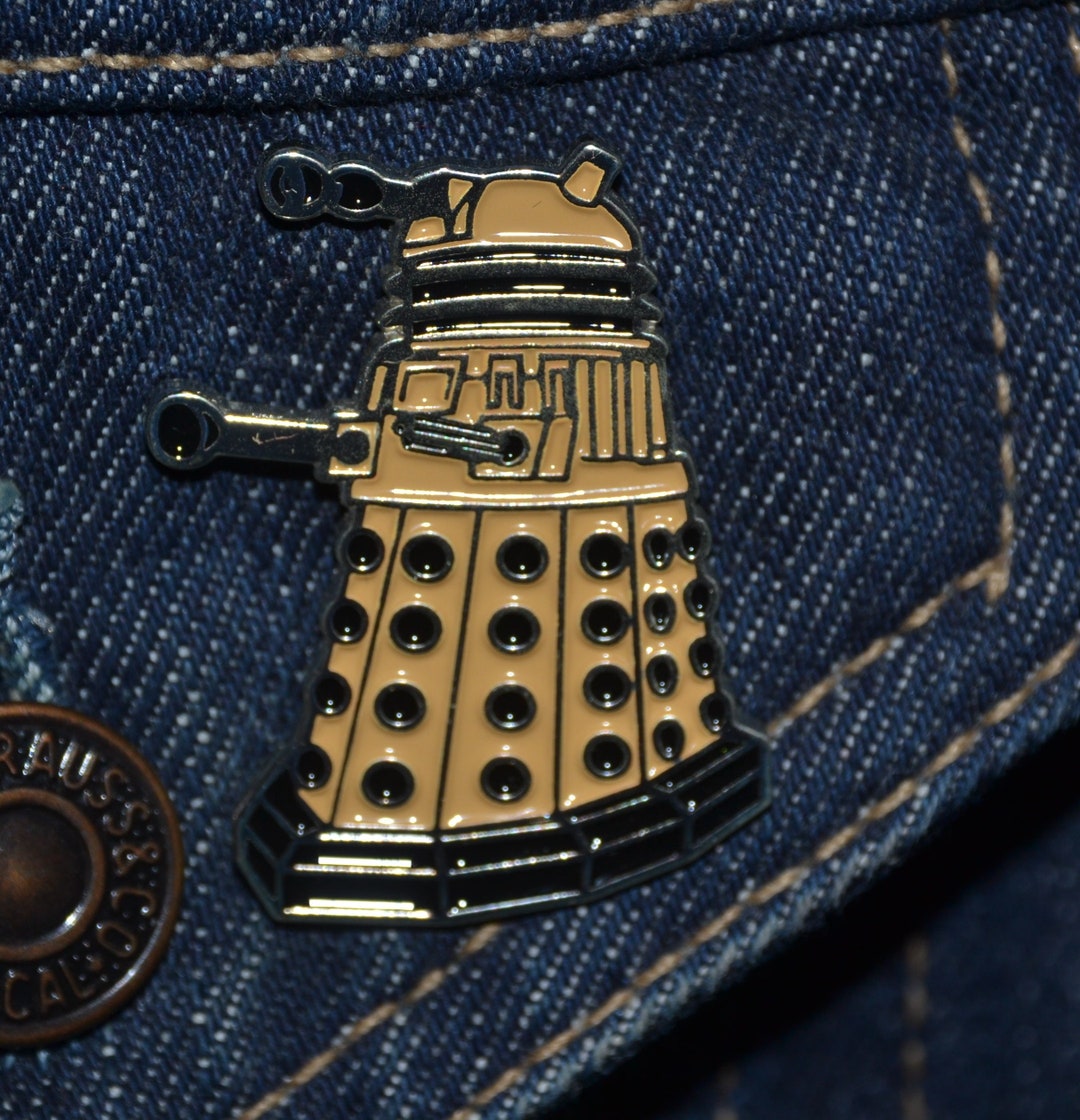 Dalek Pin *new Design* (dim 40 X 20 Mm) DR WHO, Tardis, Police Box ...