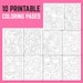 Coloring Pages for Kids Kawaii Doodle Cartoon Characters Coloring Pack ...