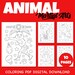 Animal Martial Arts Printable Sheet Pdf Back to School Coloring Pages ...