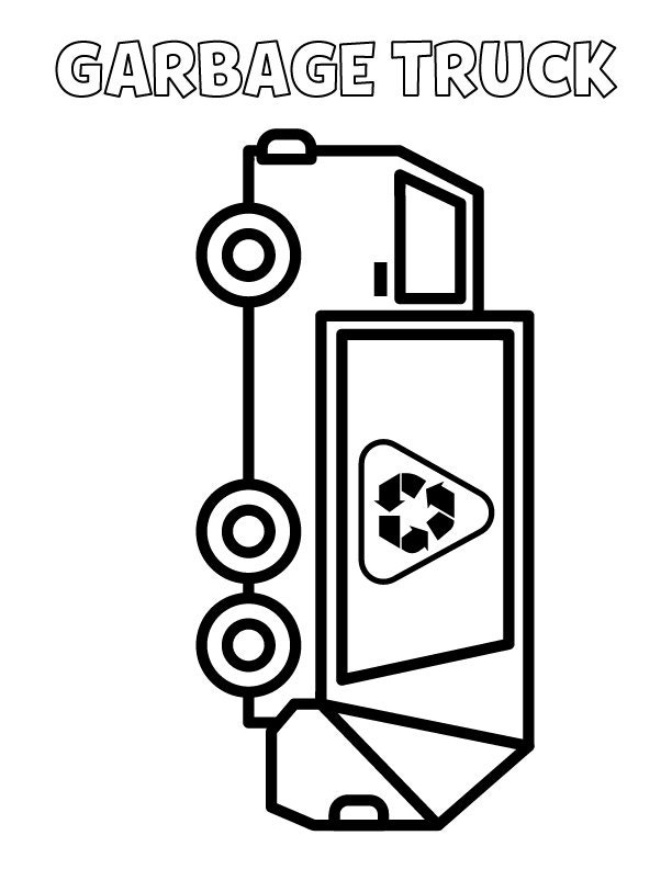 Garbage Truck Cut and Paste Craft Worksheets for Kids | Printable US ...