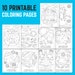 Coloring Pages for Kids Weather and Seasons Pack 2 | Printable Pdf US ...