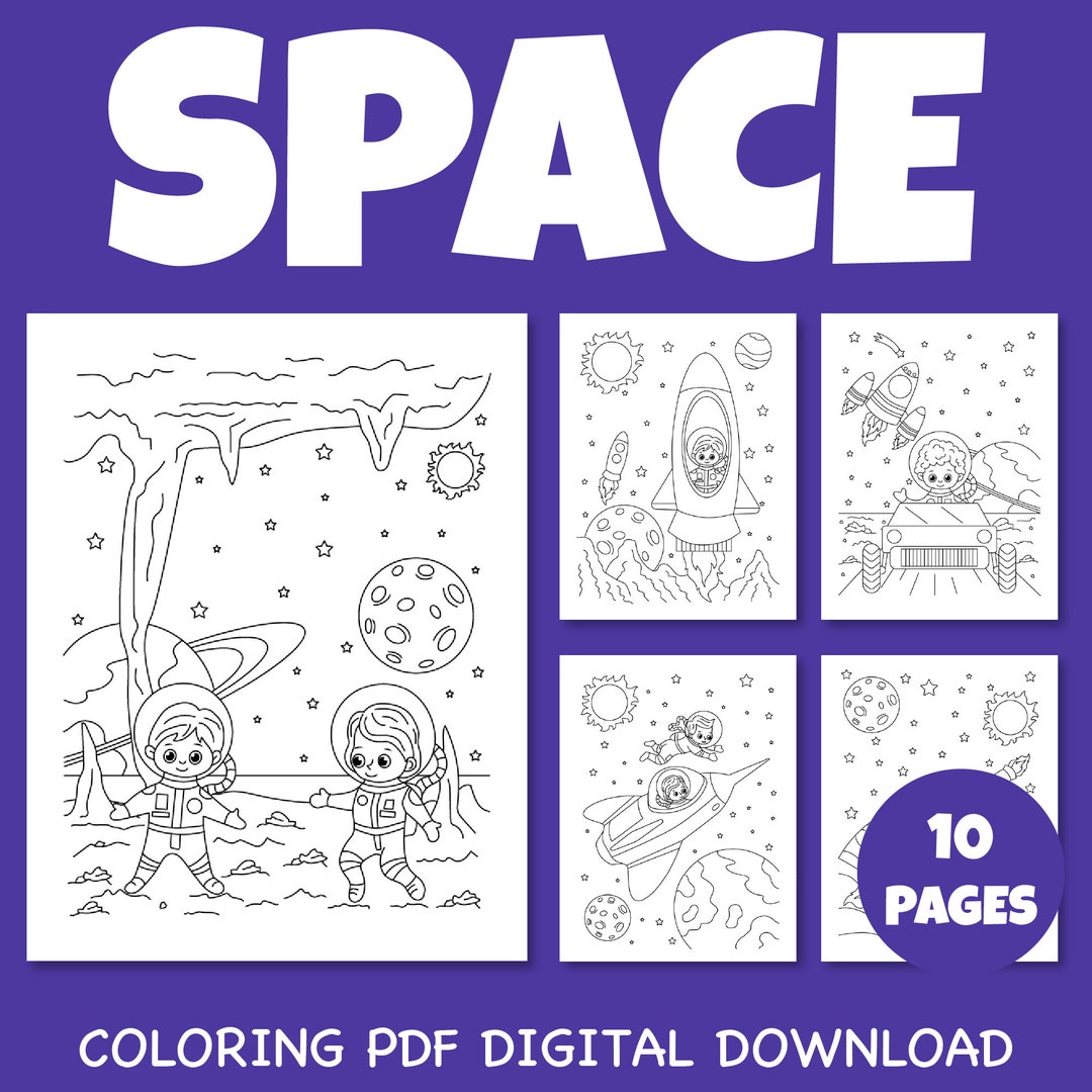 Mysteries of Space Printable Sheet Pdf Back to School Coloring Pages ...