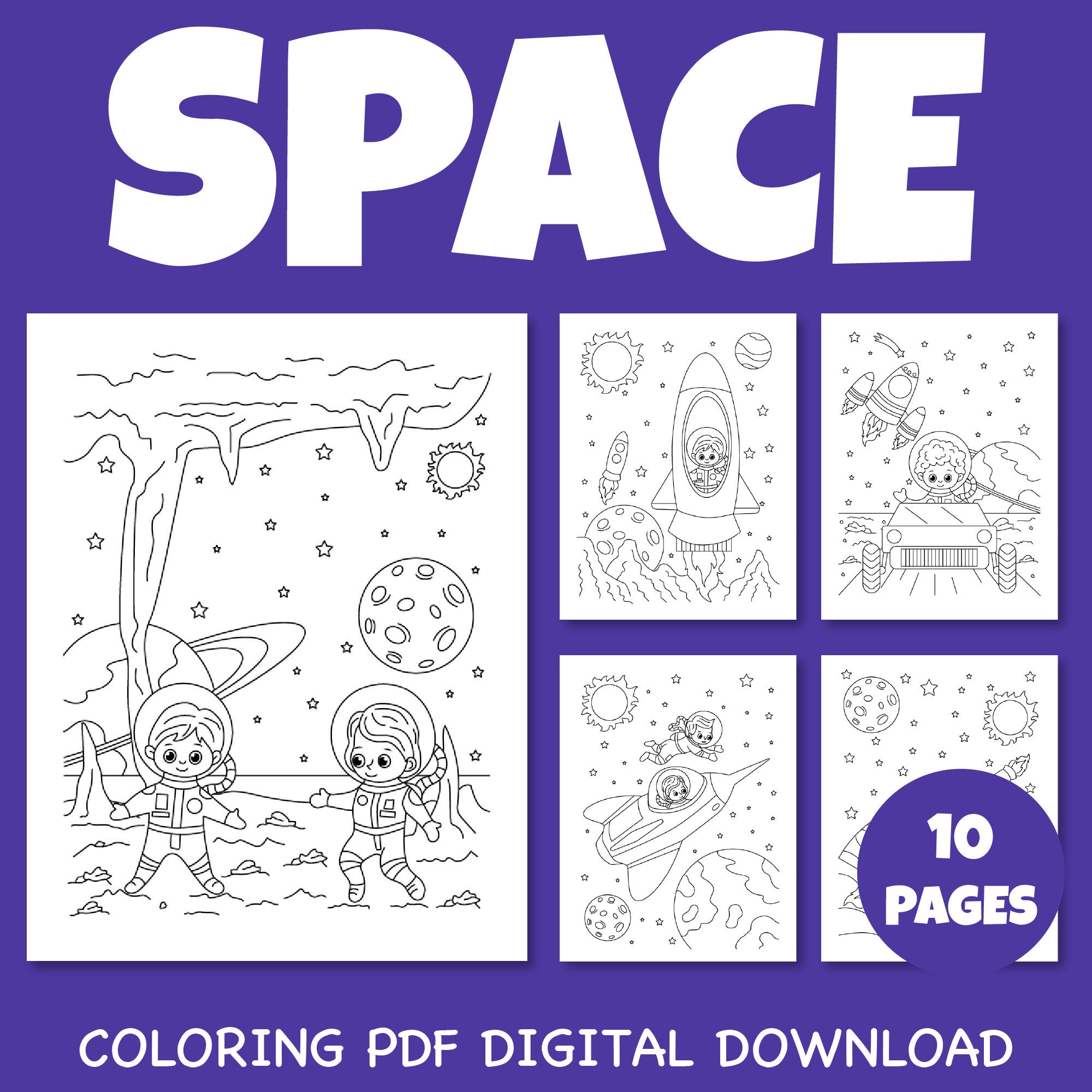 Mysteries of Space Printable Sheet Pdf Back to School Coloring Pages ...