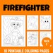 Firefighter Rescue Coloring Pack 2 for Career Exploration Back to ...