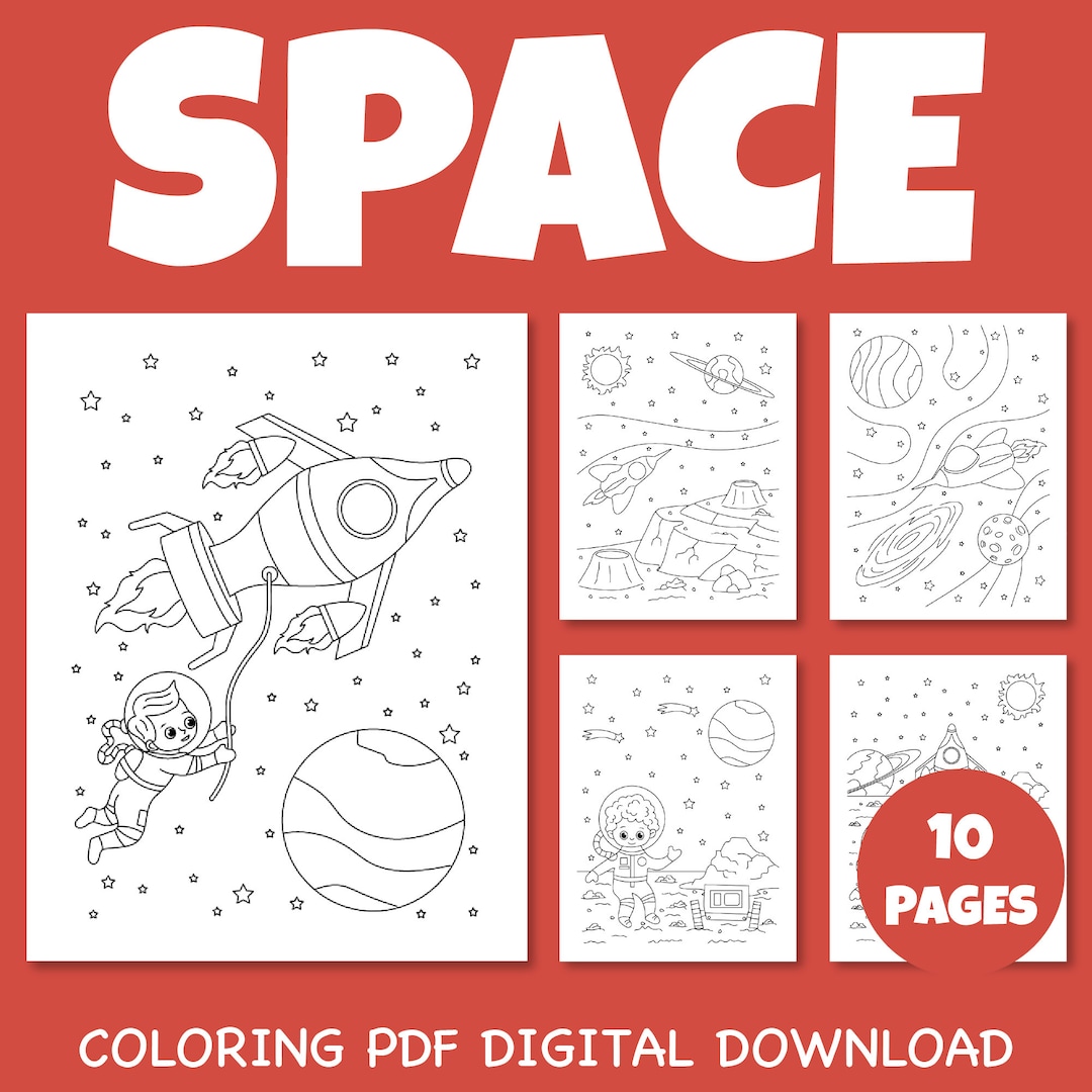 Mysteries of Space Printable Sheet Pdf Back to School Coloring Pages ...