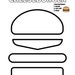 Cheeseburger Cut and Paste Easy Fun Craft Worksheets for Kids ...