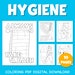 Coloring Pages for Kids Personal Hygiene 2 - Etsy