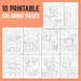 Coloring Pages for Kids and Adults Kawaii Witch Chibi Style Characters ...