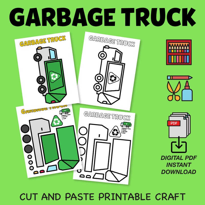 Garbage Worksheet - Etsy UK