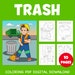 Coloring Pages for Kids Waste Recycling, Trash & Garbage Truck Coloring ...