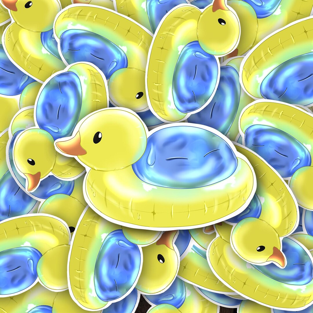 Duck Floaty Slime Isekai Anime Sticker - Etsy