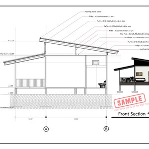Tiny House Plan, Small House Plan Design, 1 Bedroom and 1 Bathroom ...