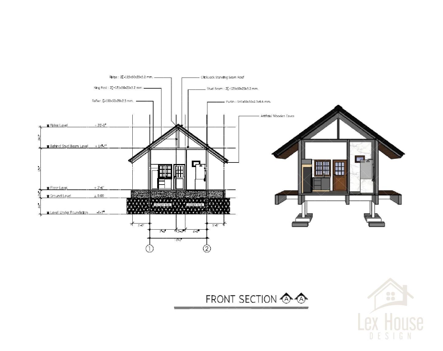 Small Modern House Plan, Modern House Plan, Tiny House Floorplan ...