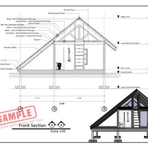 Small House Plan Design, 1 Bedroom and 1 Bedroom Attic, Elevation ...
