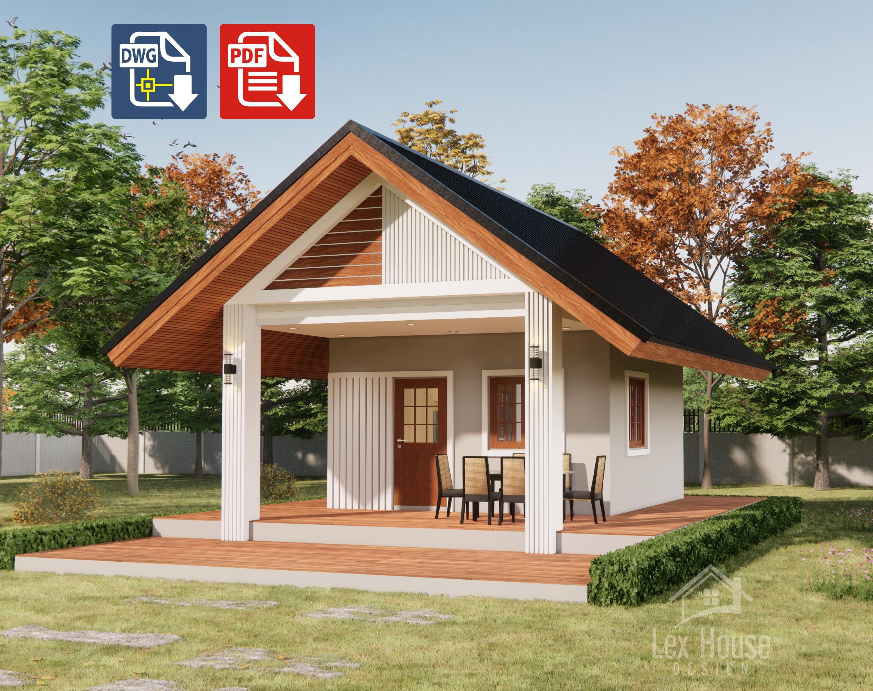 Small Modern House Plan, Modern House Plan, Tiny House Floorplan ...