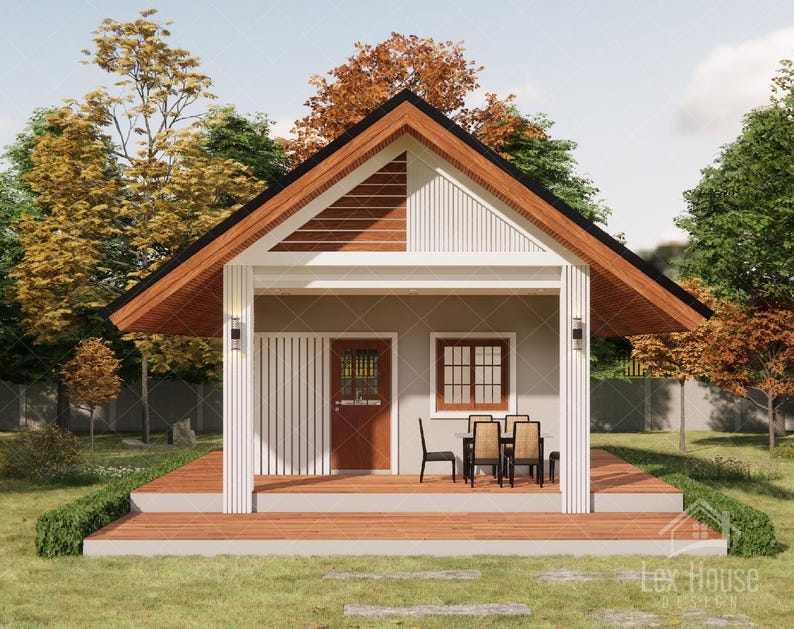 Small Modern House Plan, Modern House Plan, Tiny House Floorplan ...