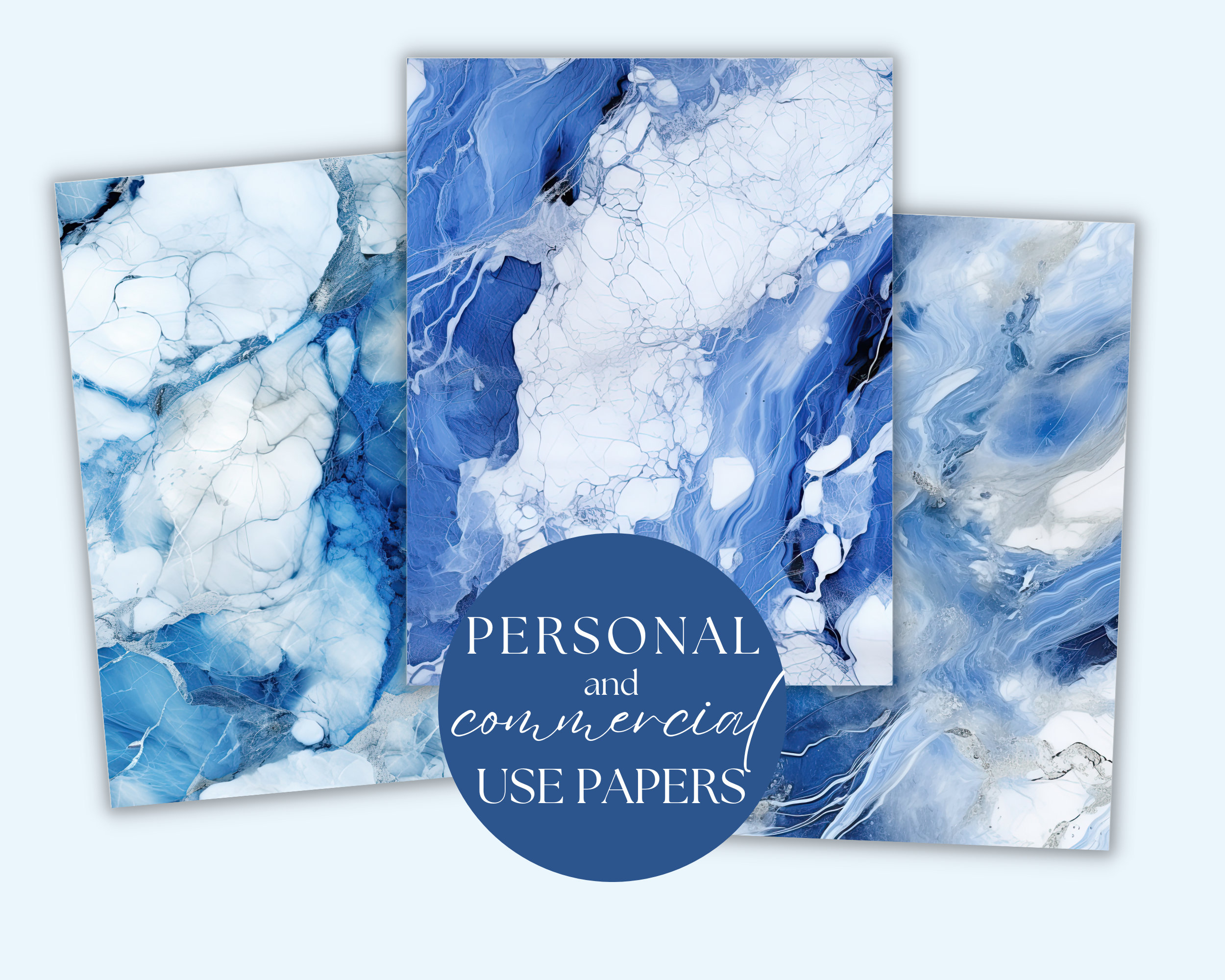 Blue Marble Digital Paper: Seamless Textures (digital Download) - Etsy