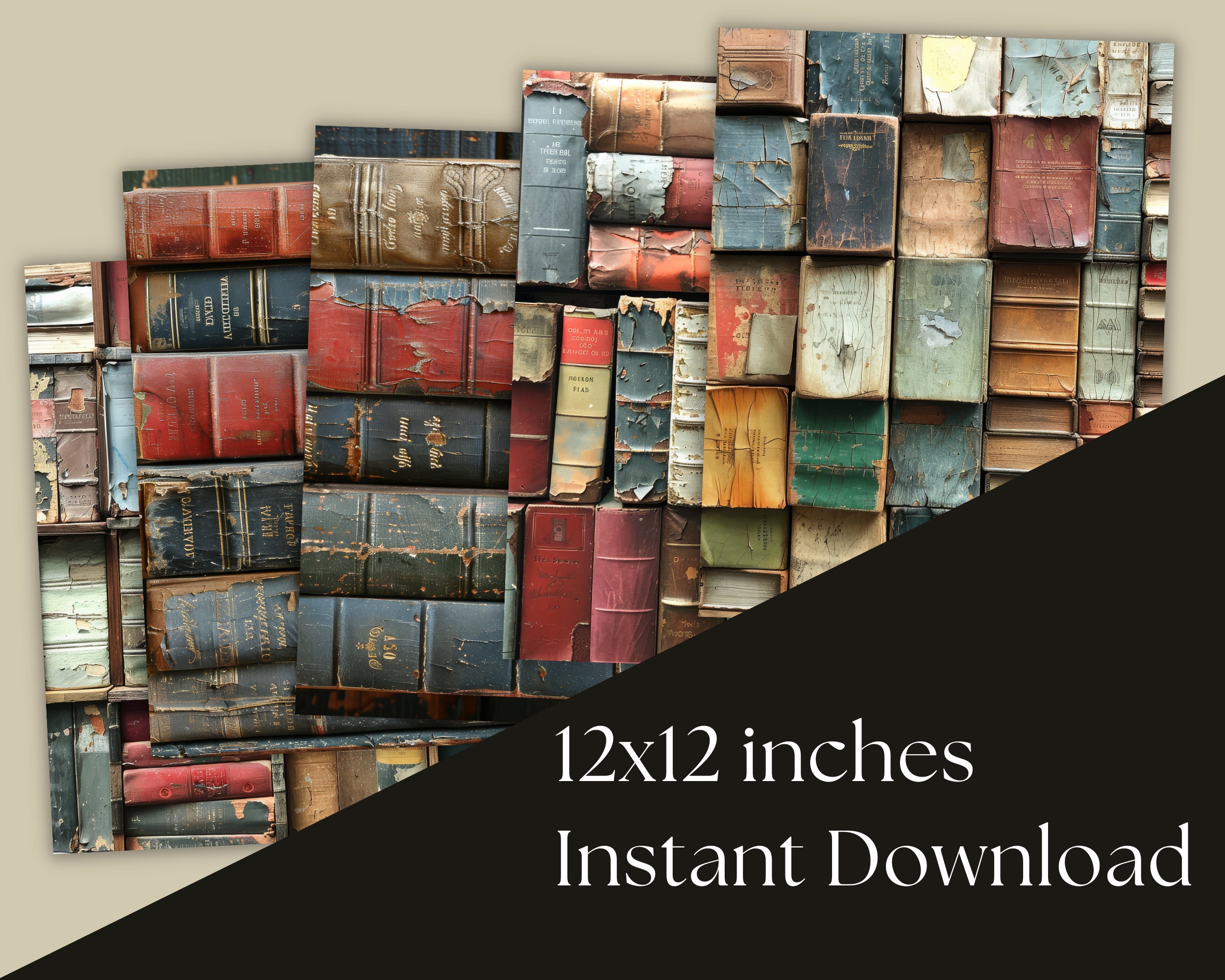 Old Paper Journal Printable, Vintage Scrapbooking Paper, Vintage ...