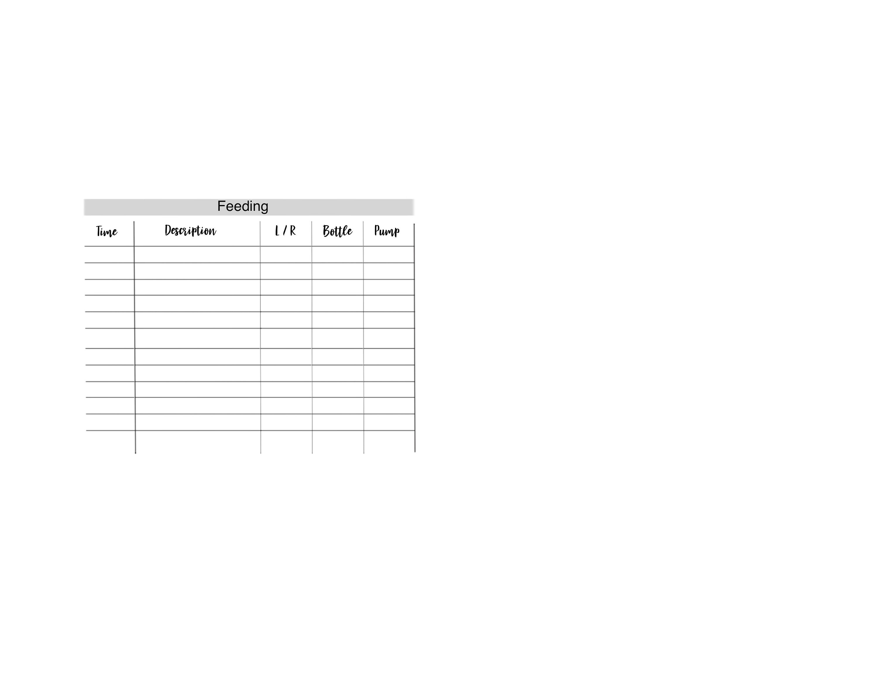 Newborn Tracker and Infant Log - A Printable Copy to Record Infant ...