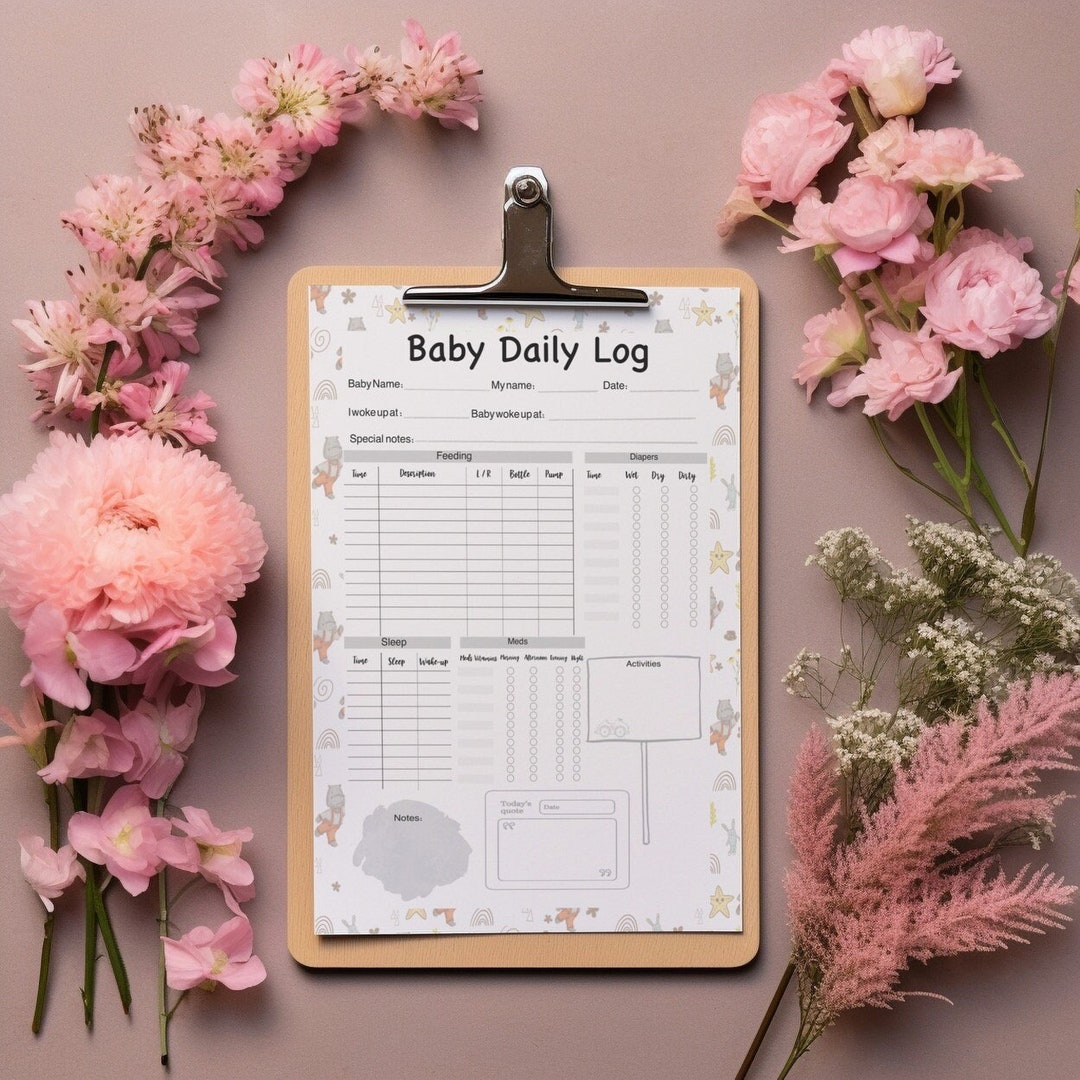Newborn Tracker and Infant Log - A Printable Copy to Record Infant ...