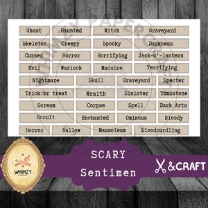 Spooky Vibes Junkjournals Happy Words Halloween Junk Journal Words ...