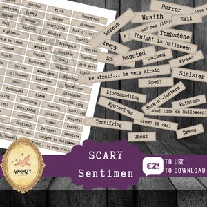 Spooky Vibes Junkjournals Happy Words Halloween Junk Journal Words ...