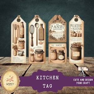 Old Kitchen Tag Junk Journal Ephemera Fussy Cut Recipe Junk Journal ...