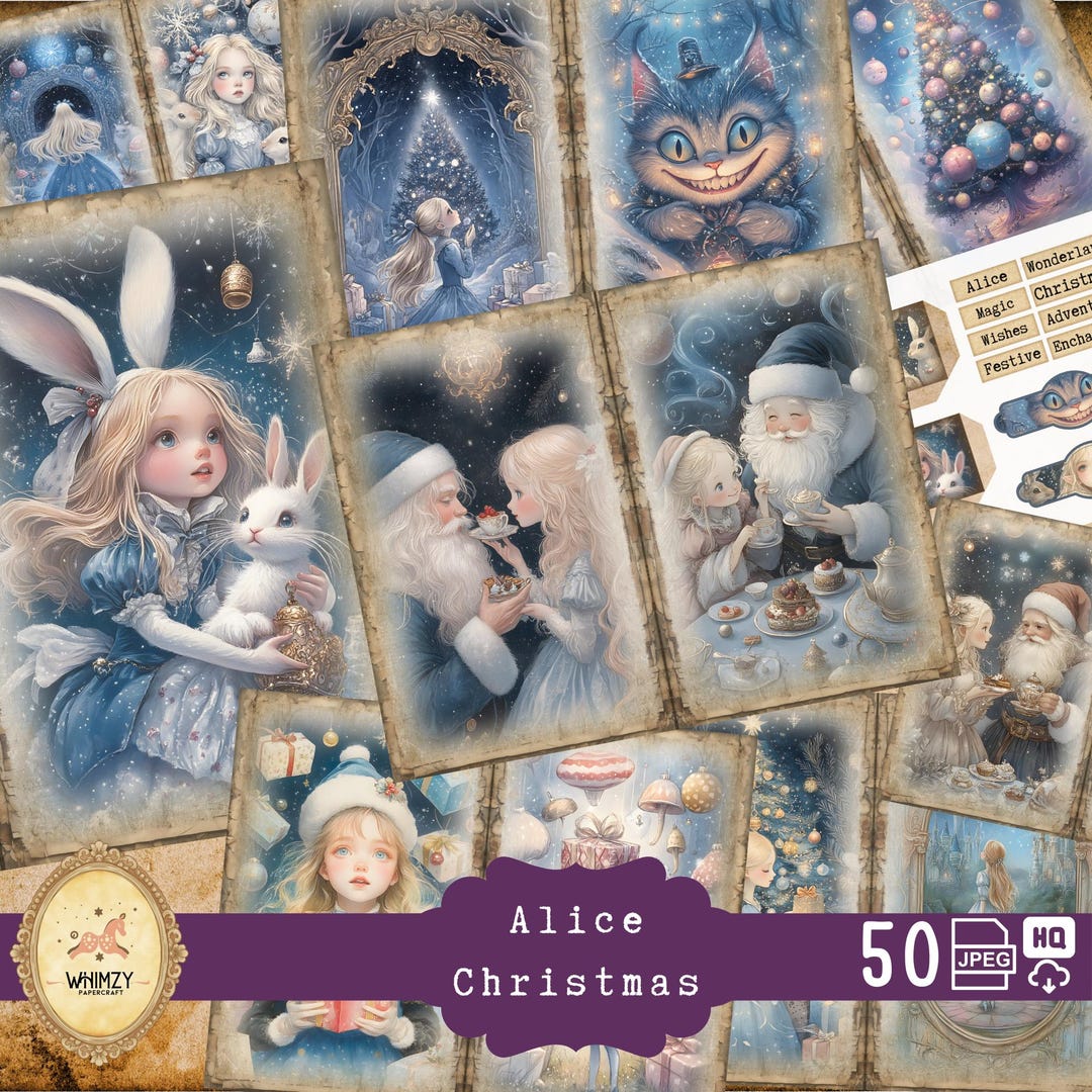 Christmas Wonderland Junkjournal Kit Christmas Vintage Xmas Giftful ...