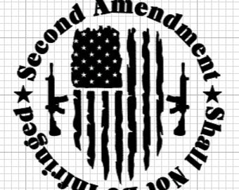 Second Amendment Pistol Vinyl Decal - Etsy