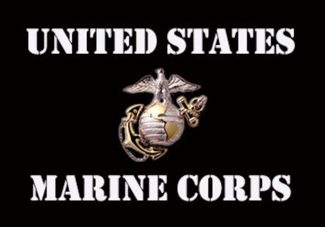 MARINE CORPS Wine Label - Etsy