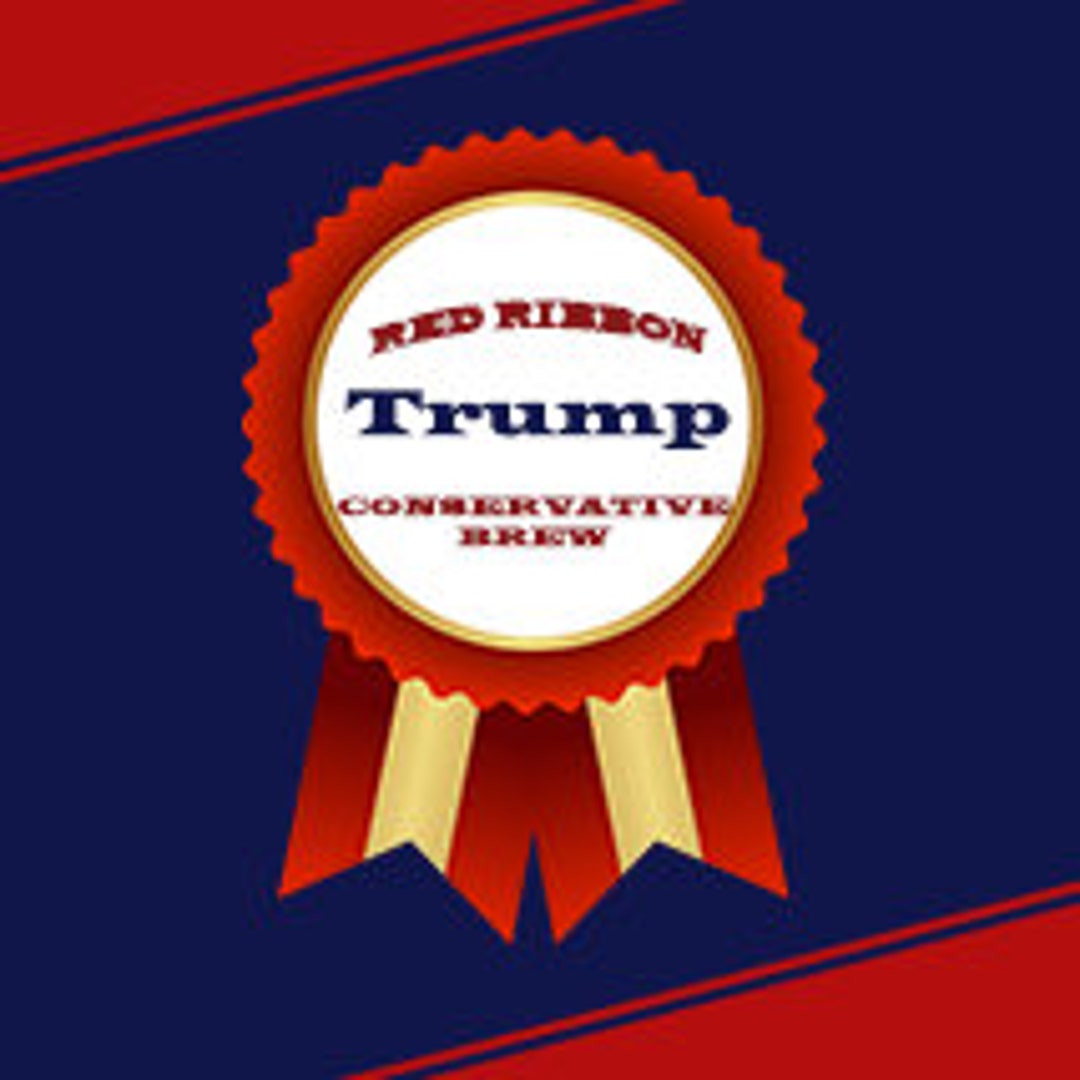 Trump Red Ribbon Beer Label. 6 Pack of Labels - Etsy