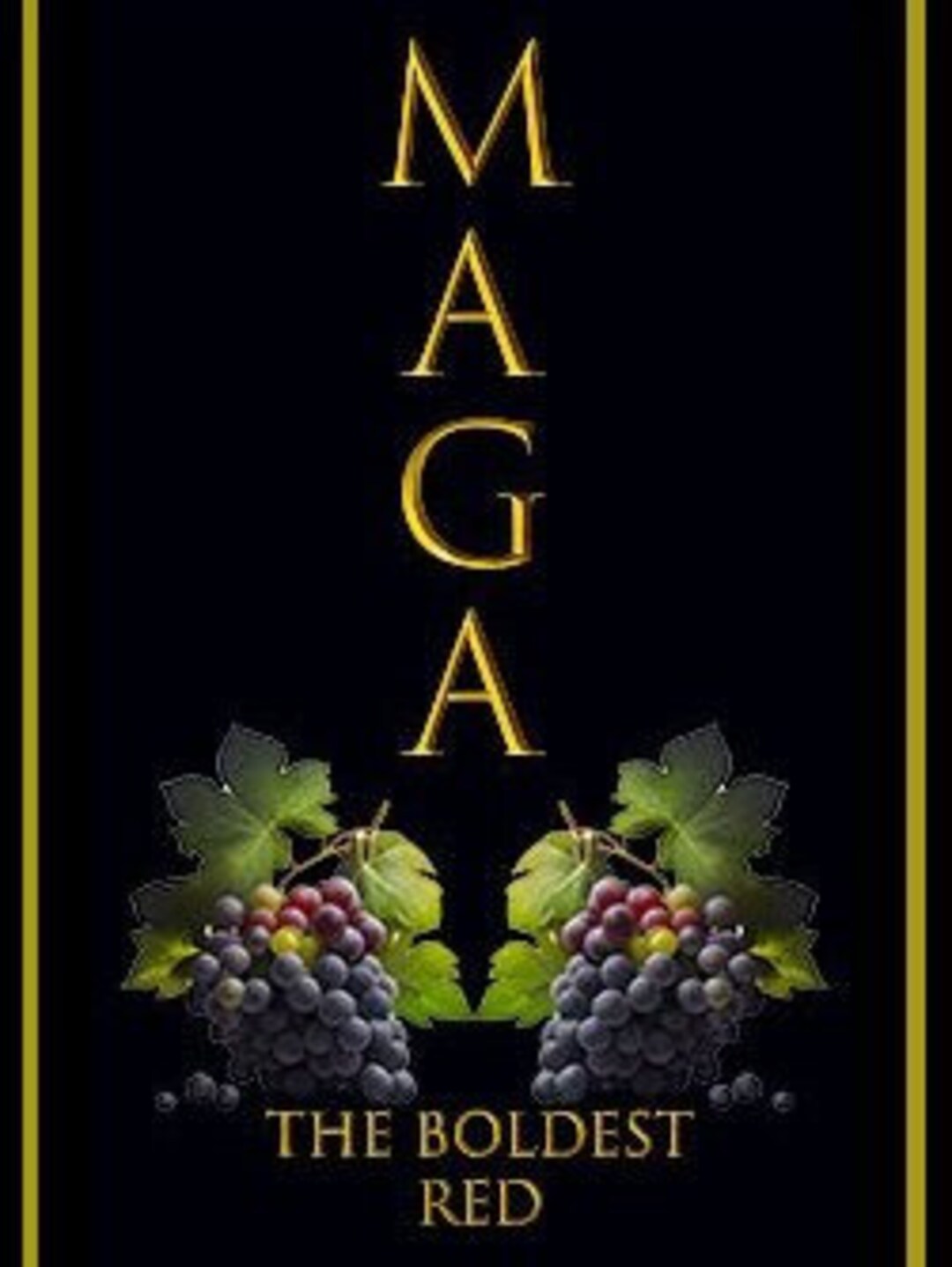 MAGA Bold Wine Label - Etsy