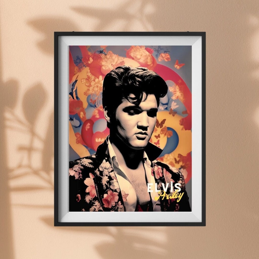 Elvis Presley Vintage Pop Art Poster Authentic Artistic Touch to Bring ...