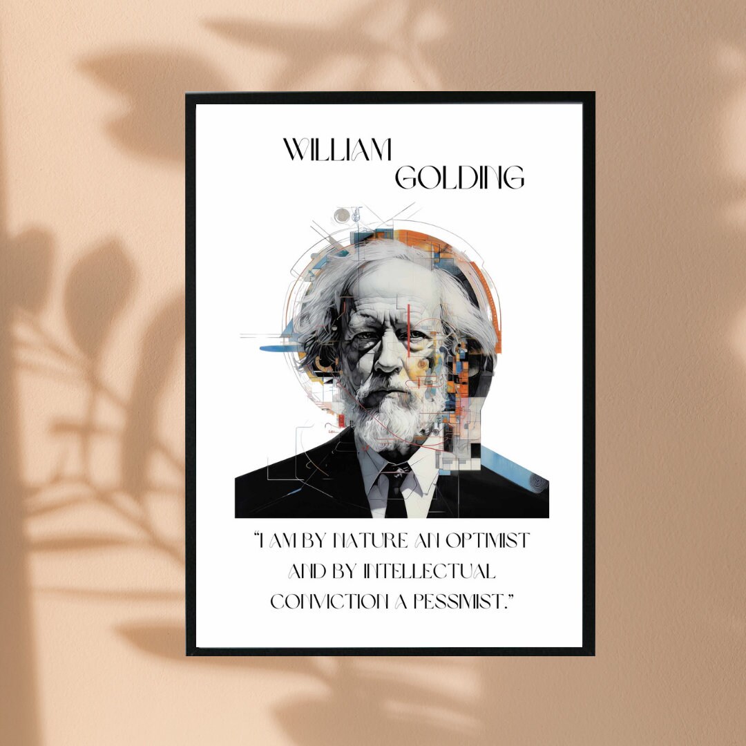 William Golding Quote Poster, Classroom Decor, Inspiring Literary ...