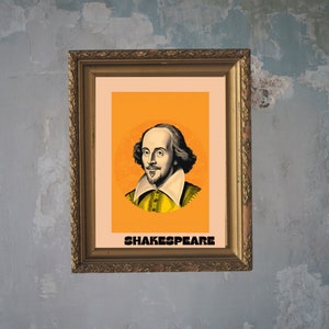 Authors Poster Collage Set of 6,famous English Author Posters, Writer ...