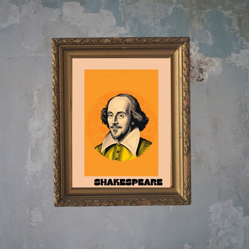 Authors Poster Collage Set of 6,famous English Author Posters, Writer ...