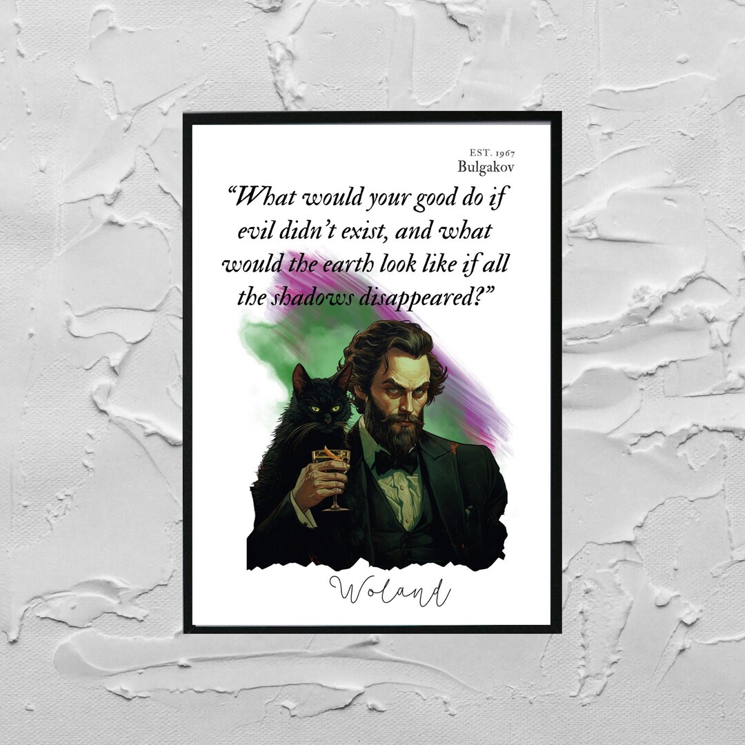 Woland Quote Poster the Master and Margarita by Bulgakov I - Etsy