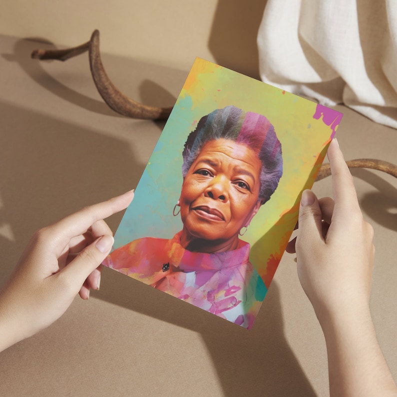 Maya Angelou Poster, Afro American Poet, Feminist Poster, Printable Art ...