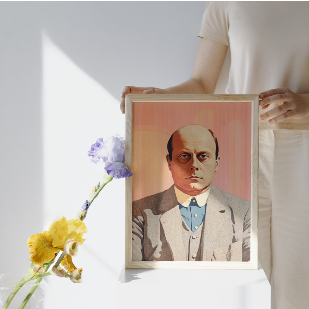 Henry James Portrait Poster, Printable Art, Book Nook Pop Art, Vintage ...