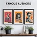 Authors Poster Collage Set of 6,famous English Author Posters, Writer ...