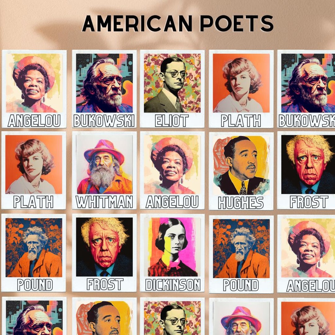 9 Colorful Portraits of Iconic American Poets, American Literature ...