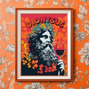 Greek Mythology Posters Set of 16, Ancient Greek Prints, Vibrant ...